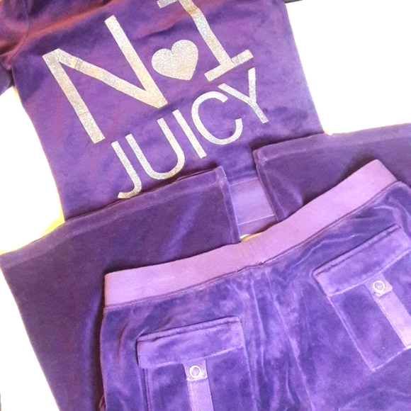 Juicy Couture | Pants & Jumpsuits | Juicy Couture Y2k Purple Velour Tracksuit Set N Juicy | Poshmark